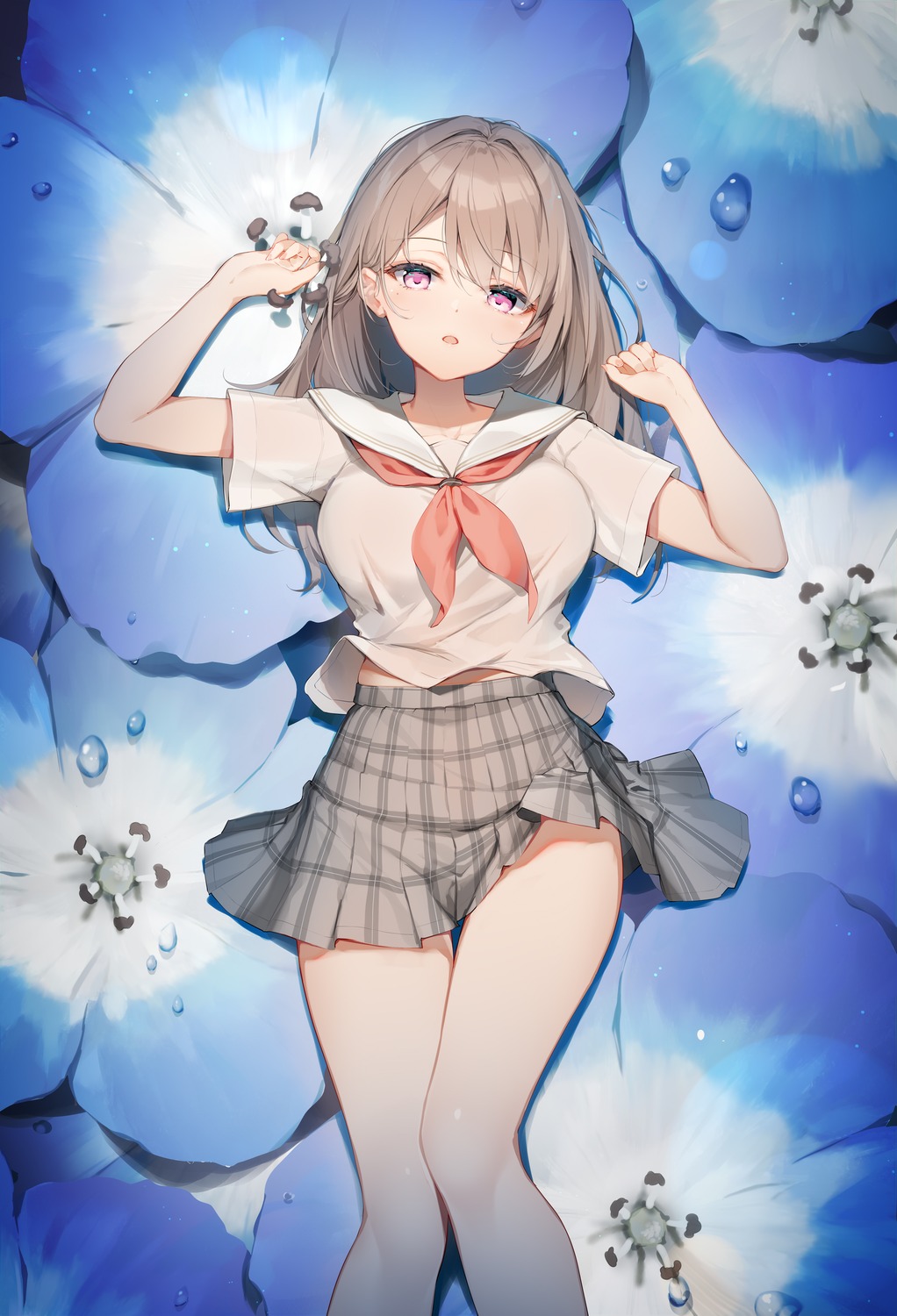 nijihashi sora see through seifuku skirt lift | #1136829 | yande.re